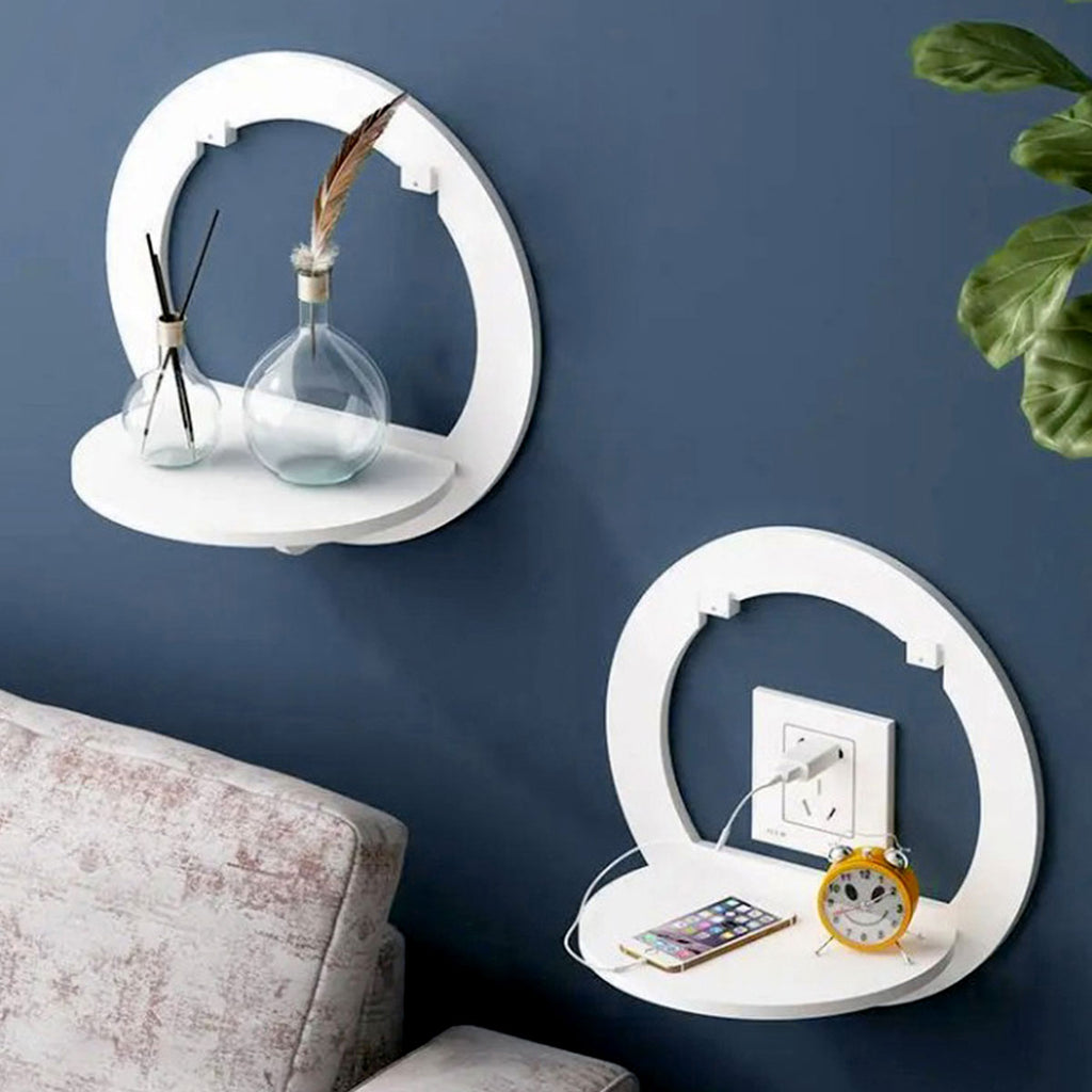 Susliving Floating Wall Mount Phone Holder Shelf Rack – Gadget arcade