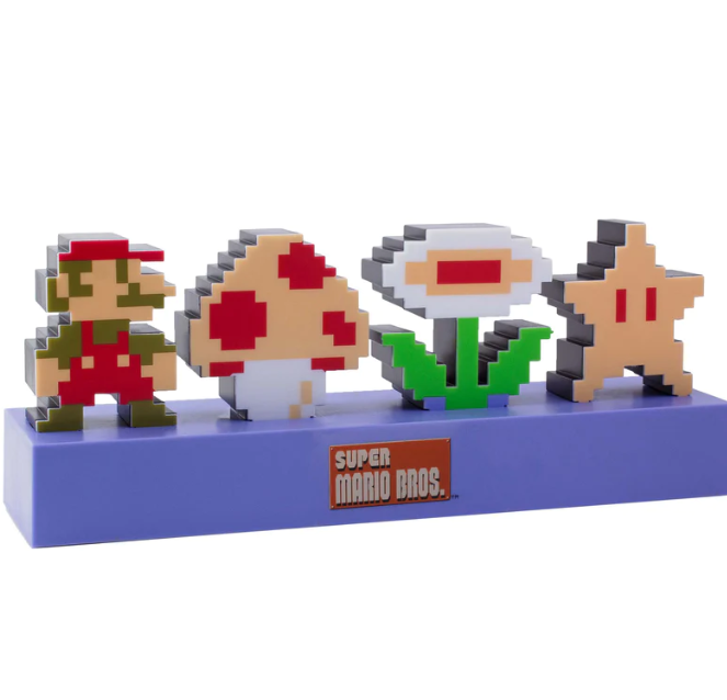 Super Mario Bros Icons Light: Retro Music Companion Birthday Present ...